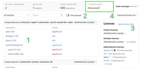 License Audit Qodana Documentation