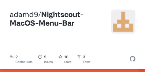 Github Adamd9nightscout Macos Menu Bar