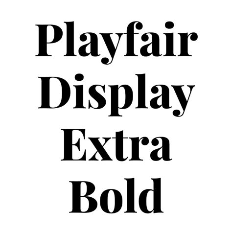 Playfair Display Extra Bold Font Free Fonts On Creazilla Creazilla
