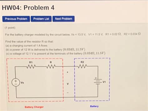 Solved Hw04 Problem 4 Previous Problem Problem List Next