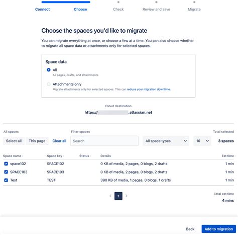 Migrate Data Using The Confluence Cloud Migration Assistant Atlassian Support