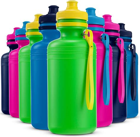 Joyjolt Spring Reusable Glass Water Bottles Set Of 6 18 Oz Glass
