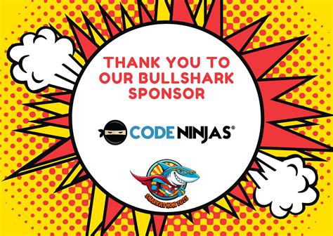 Jan Thank You To Our Bullshark Sponsor Code Ninjas Sienna At Code