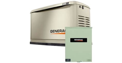 Generac EGD-7209-RTSW400A3 Guardian Series 24 kW (120 / 240V) Single-Phase Air Cooled Multi-Fuel ...