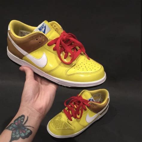 Nike Dunk Low Gs Spongebob Patent Force Jordan Roshe Depop