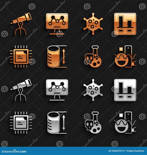 Set Height Geometrical Figure Graph Chart Infographic Basic Shapes
