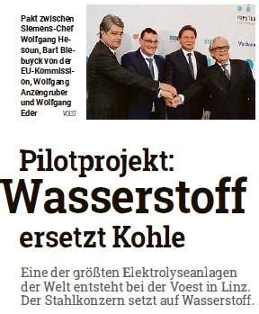 FCH JU Project H2FUTURE in Austrian press - Clean Hydrogen Partnership