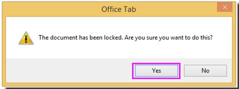 How To Lock Unlock Office Documents With Office Tab ExtendOffice