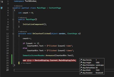 devicedisplay current maindisplayinfo not working · issue 12214