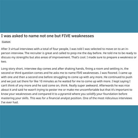 Man Draws A Blank When Asked To Name 5 Weaknesses During A Job Interview YourTango Man Draws A Blank When Asked To Name 5 Weaknesses During A Job Interview YourTango