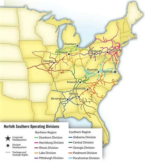 Norfolk Southern Division Maps