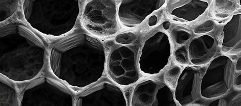 Microscopic View Of Honeycomb Structure Premium Ai Generated Image