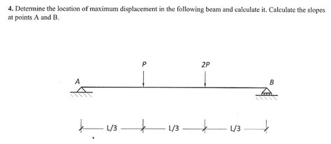 Solved Determine The Location Of Maximum Displacement In Chegg