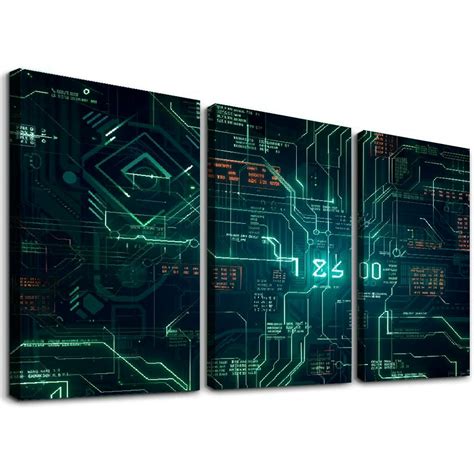 Circuit Board Art Print Computer Science Wall Art Electronic Poster Living Room Office Decor Art