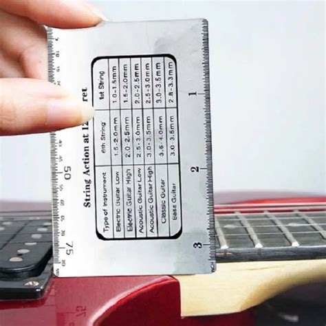 Guitar String Tool And Neck Adjustment Gauge Precise String Height Ruler