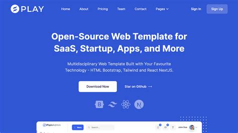 react js tailwind css templates tailgrids