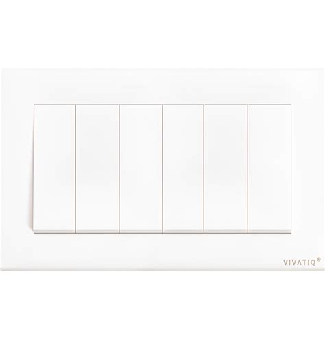 6 Gang Switch Vivatiq Electrical