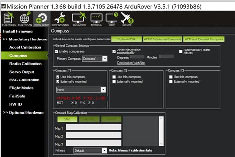 large compass offsets rover 3 5 ardupilot discourse