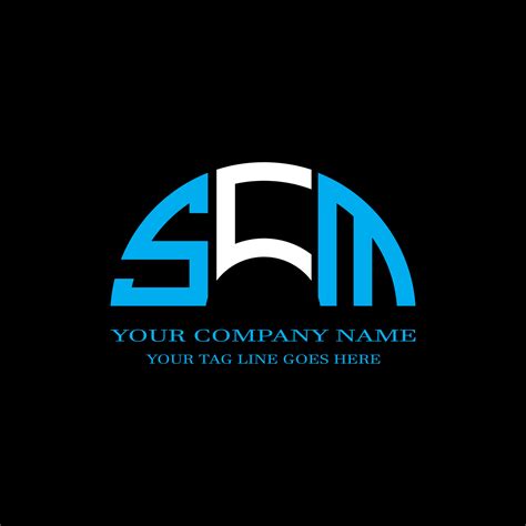 Scm Letter Logo Creative Design With Vector Graphic 9264053 Vector Art At Vecteezy