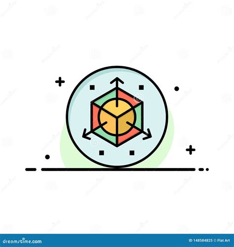 Scale Modification Design 3d Business Logo Template Flat Color