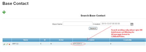 Date Field Search Not Filtering For Ddmmyyyy Format Yii Framework