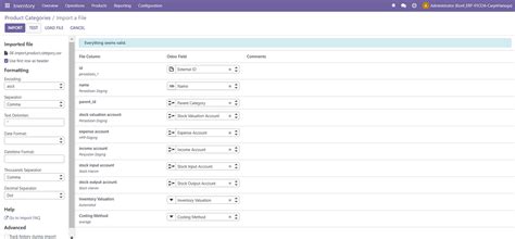how to import master data — product categories in odoo 16 by caryn
