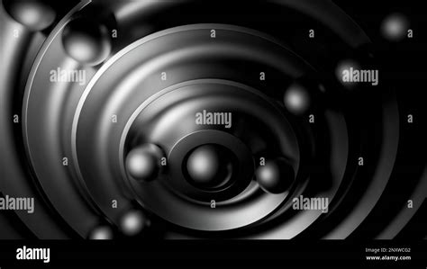 Small Balls Rolling Through Swirl Maze Viewed From Top Design Relaxing Background With Moving