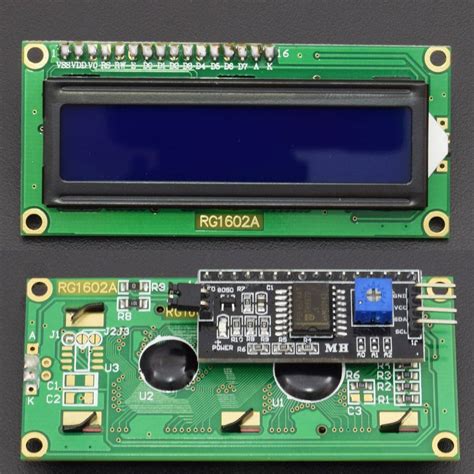 test a 16 2 lcd display with i2c module interfacing rees52