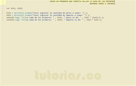 Operadores Javascript Suma De Pares E Impares