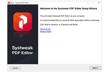 Download Systweak PDF Editor On Your PC