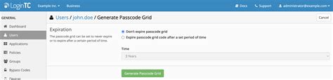 Passcode Grids Guide