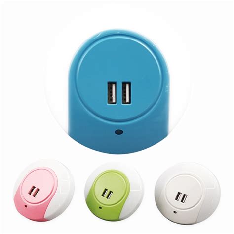 Usb 포트 지능형 조명 제어 센서 라이트가 있는 A78b Led 야간 조명 플러그au 플러그흰색