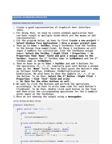 Software Design Prelim Lab Exam Create A Good Representation Of Graphical User Interface
