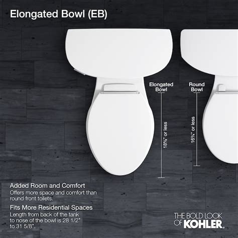 Kohler Highcliff White Elongated Chair Height Commercial Toilet Bowl 12