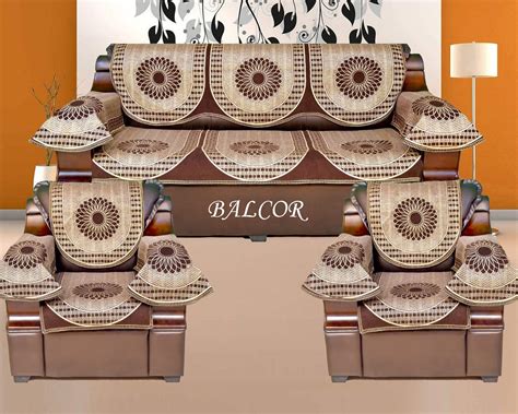 Balcor® Cotton 12 Pcs Design Surya Sofa Cover With Handle Cover Set Of