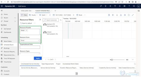 Advanced Schedule Board Customizations In Dynamics 365 Field Service Microsoft Dynamics 365