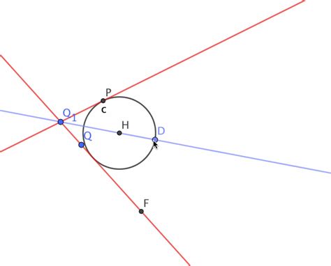 Linear Algebra Calculate Center Of Circle Tangent To Two Lines In