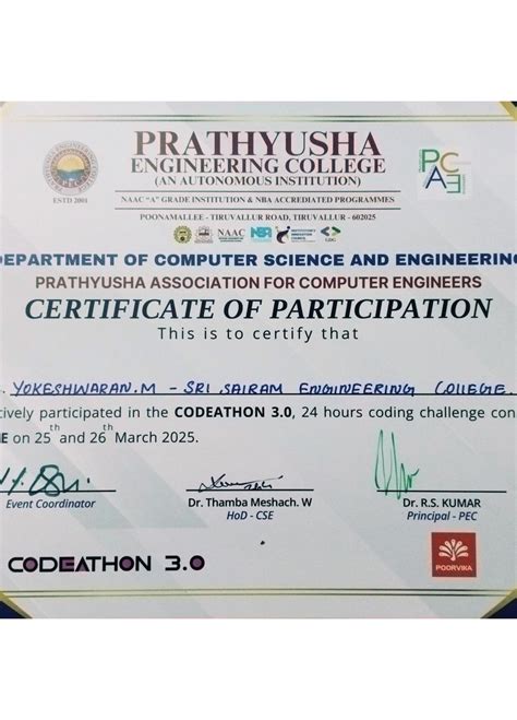 #codeathon3 #hackathon #codingchallenge #prathyushaengineeringcollege… | YOKESHWARAN M