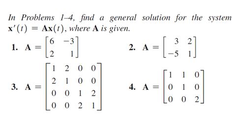 solved in ﻿problems 1 4 ﻿find a general solution for the