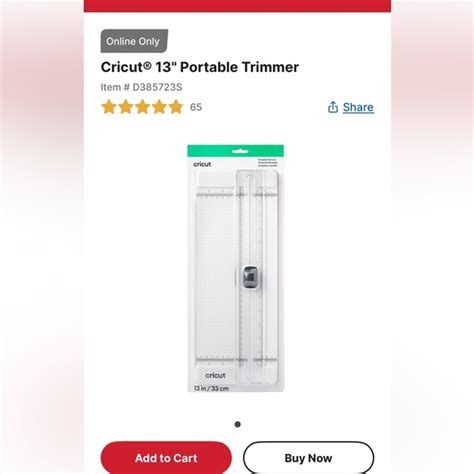 Cricut Other Cricut Portable Trimmer In White And Gray Poshmark