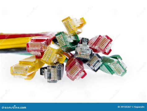 Color Network Cables Stock Image Image Of Color Isolated