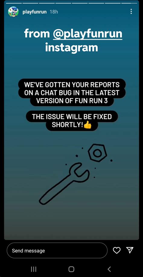 Chat Bug Is Being Taken Care Of R Funrun