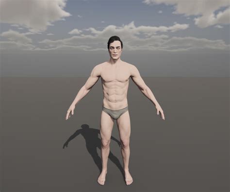 Artstation Base Humans Man Game Assets
