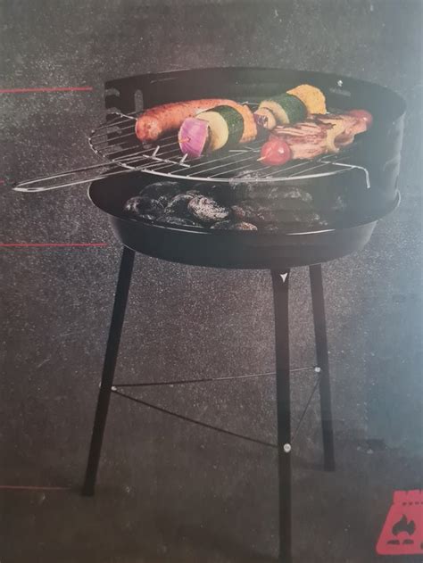 Grill Meister Houtskool barbecue - Rond - 38x32.5x54cm | bol
