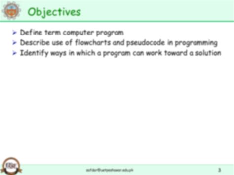 SOLUTION CSE Definiton Of Computer Program And Use Of Flowcharts And Pseudocode In