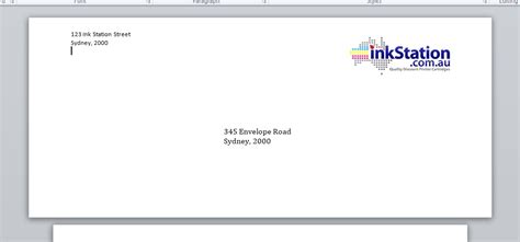 How To Print Envelopes In Word InkStation Blog