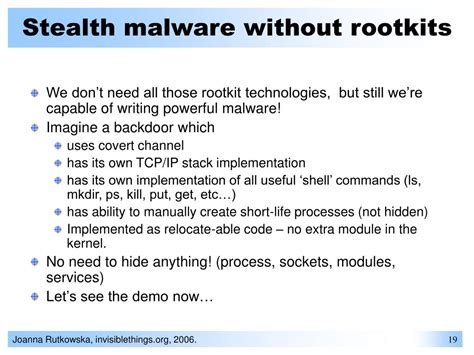 PPT Rootkit Hunting Vs Compromise Detection PowerPoint Presentation ID