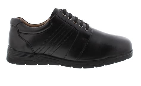 Db Shoes Derek Black Leather Lace Up Shoe Walktall