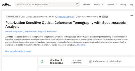 Polarization Sensitive Optical Coherence Tomography With Spectroscopic