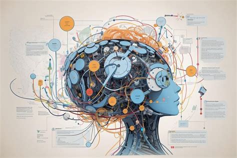 premium ai image data visualization complex information network